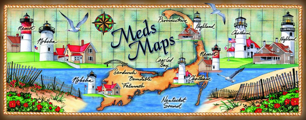 Meds Maps Cape Cod | Cape Cod Calendars | Postcards | Souvenirs